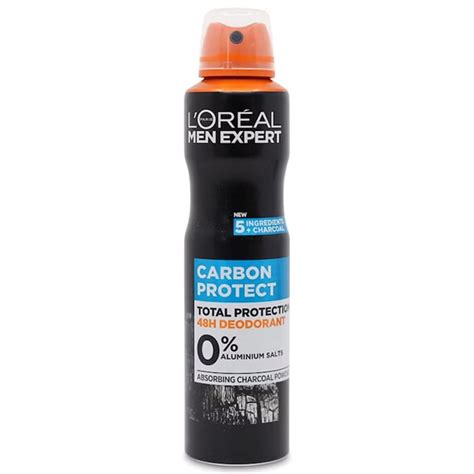 اسپری ضد تعریق مردانه لورال Loreal مدل Carbon Protect حجم 250 میل