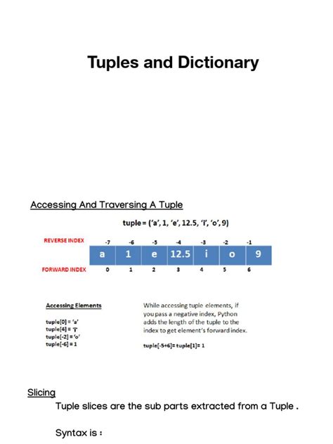Tuple And Dictionaries Part 03 Pdf Computer Science Software Development