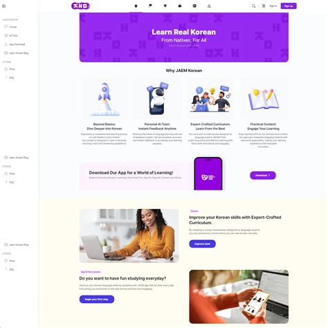 외국인 대상 Lms Jaem Korean 웹앱 개발 워드프레스 포트폴리오 크몽