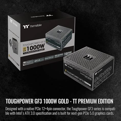 Thermaltake 1000w Atx 3 0 Psu Pcie Gen 5 Toughpower Gf3 Gamertech Shop