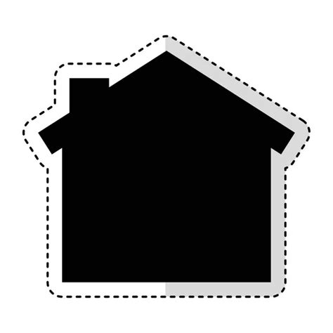 House Silhouette Isolated Icon Stock Vector By ©yupiramos 150226944
