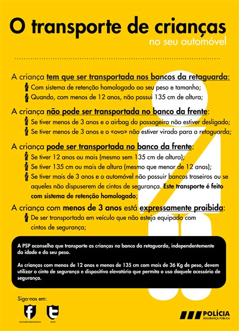 Blogue Do Jardim Escola Carrocel Regras Para O Transporte De Crianças