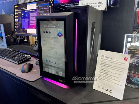 「ryzen Ai 300」搭載の薄型ゲーマー向けノートpcをmsiが展示。フロントに大型ディスプレイを搭載したデスクトップpcも