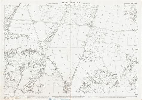 Old Ordnance Survey Map Of Dunkeswell South Devon In 1904