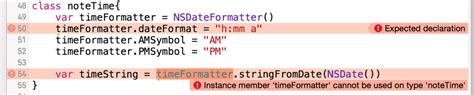 Swift Issue With Including NSDateFormatter In A Class Stack Overflow