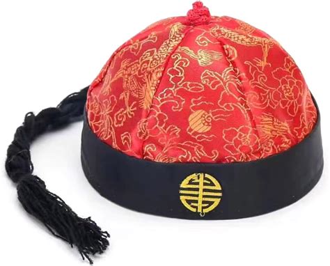 Jp Jklymm 中国の東洋の帽子大人のティーンのための清朝古代中国の帽子ドラマドレスアップフェスティバル