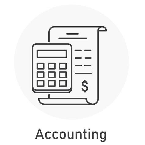 Premium Vector Accounting Vector Illustration Icon Design