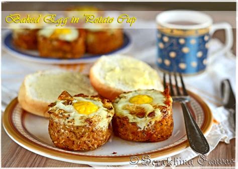A Perfect Easter Breakfast With Baked Egg In Cheesy Potato Cup