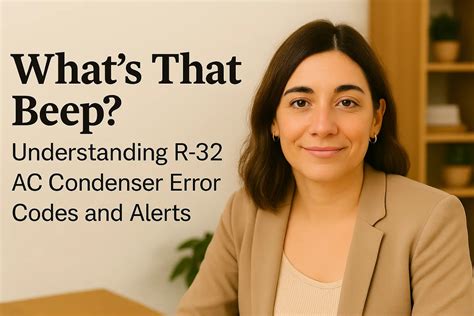 What S That Beep Understanding R 32 Ac Condenser Error Codes And Aler