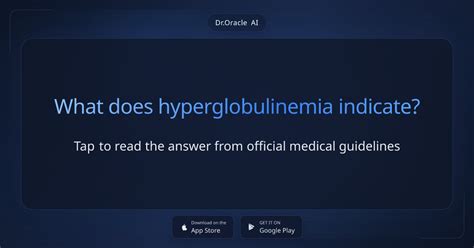 What Does Hyperglobulinemia Indicate