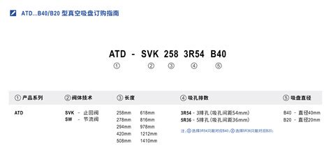 ATD B40 B20 橡胶吸盘型真空吸具 亚米拉自动化技术苏州有限公司