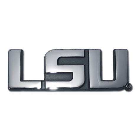 Lsu Tigers Black Outline Premium Chrome Auto Emblem — Bengals And Bandits
