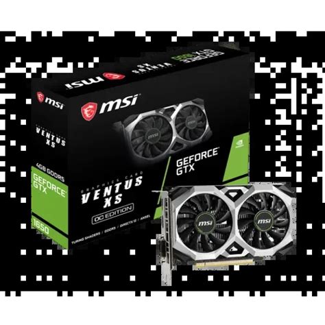 MSI GeForce GTX 1650 VENTUS XS OC 4GB Graphics Card