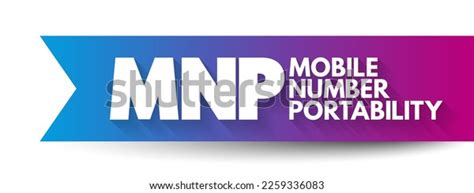 Mnp Mobile Number Portability Enables Mobile Stock Vector Royalty Free Shutterstock
