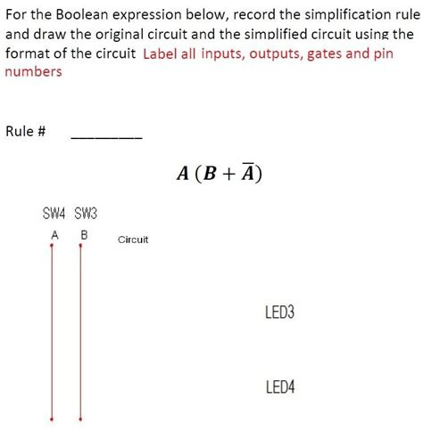 Solved For The Boolean Expression Below Record The Chegg Com