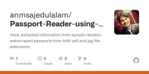 Github Anmsajedulalampassport Reader Using Tesseract Here Extracted Information From Sample