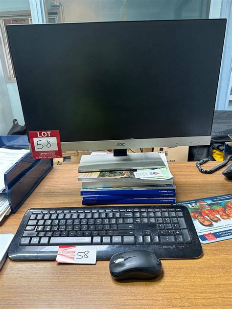 Set Of Aoc Computer Monitor Keyboard And Mouse Auction 0058 5052337 Grays Australia