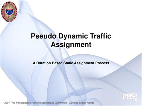 Ppt Pseudo Dynamic Traffic Assignment Powerpoint Presentation Free Download Id3403363