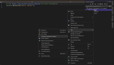Make Visual Studio Start A Project Through Docker Compose File Stack