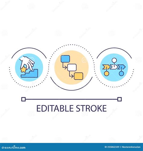 Build Consistent Plan Loop Concept Icon Stock Vector Illustration Of