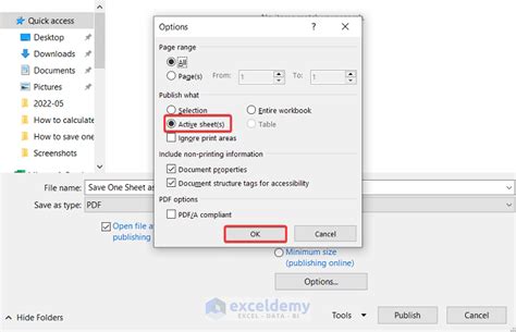 How To Save One Sheet In Excel As Pdf 3 Useful Methods Exceldemy