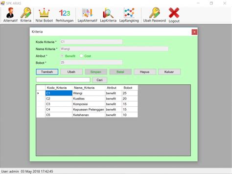 Source Code Spk Metode Aras Dengan Vb Net Tugasakhir Id