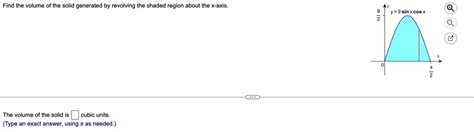 Solved Find The Volume Of The Solid Generated By Revolving Chegg