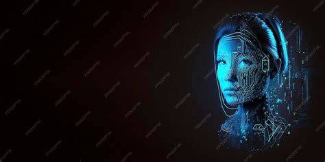 Premium Photo Biometric Authentication Scanning Future Technology And Cybernetic Cybersecurity