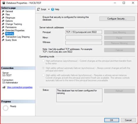 Sql Server Database Mirroring Kurulumu VERITABANI ORGVERITABANI ORG