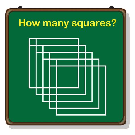 Can You Tell The Number Of Squares Puzzle Puzzles Quiz Quizzes Riddle Riddles Quizmust