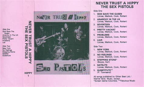 Never Mind The Bollocks Heres The Artwork Albums Sex Pistols Cassettes