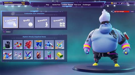 Locker Room Screen Rumbleverse Interface In Game