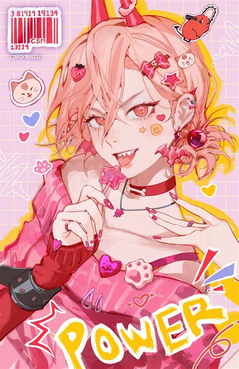 Powerful Kawwai Power With Nyako Stickers 3 Rchainsawfolk