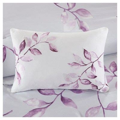 Purple Rowan Complete Comforter Set King Madison Park Embroidered