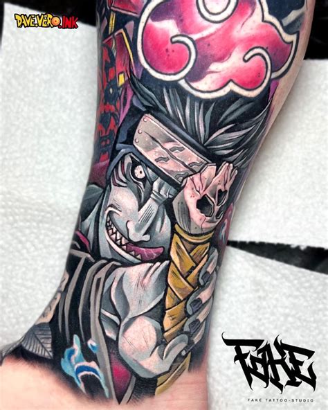 Kisame Hoshigaki From Naruto K รอยสักที่มือ