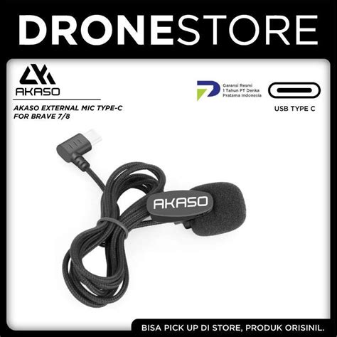 Jual Akaso External Microphone Type C For Brave 7 8 Original Di Seller