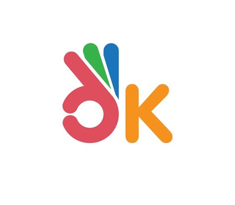 Plantilla de diseño de logotipo elegante ok Vector Premium