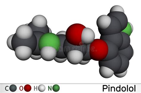 Molécula De Pindolol Es Un Bloqueante De Los Receptores Adrenérgicos