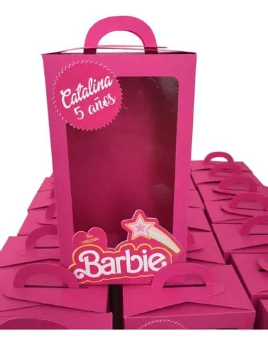 40 Cajas Barbie Dulcero Recuerdo Bolo Fiesta Envío Gratis