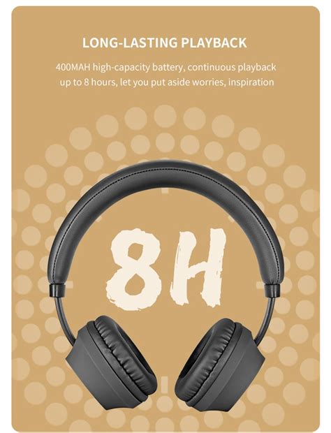 New Sodo Sd 1008 Wireless Bluetooth Headphone Bt 50 Brown