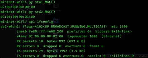 Mac Address Of Access Point Issue Intrig Unicamp Mininet Wifi
