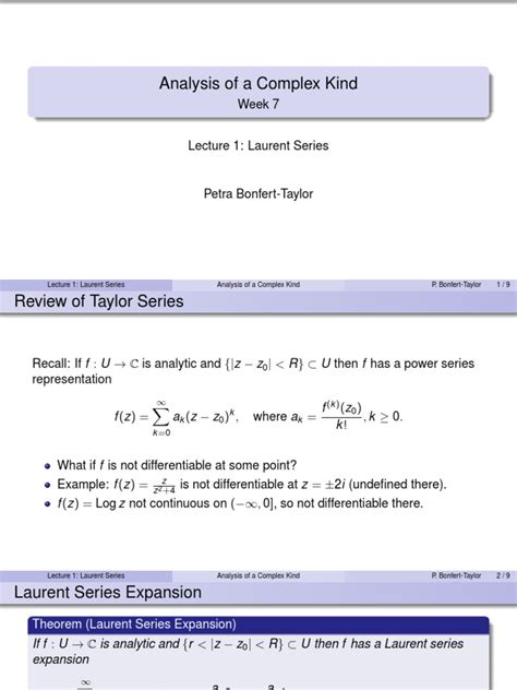 Analysis Of A Complex Kind Week 7 Pdf Functions And Mappings Complex Analysis