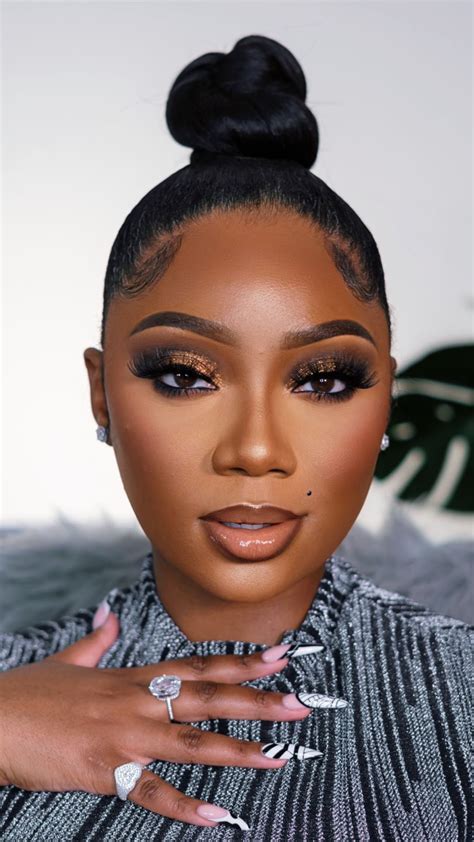 Pin On Makeup Looks Sultry Makeup Dark Skin Makeup Glamour Makeup
