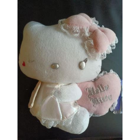 Hello Kitty 純白 天使 娃娃 絨毛 玩偶 坐姿 喵太郎 Iopen Mall