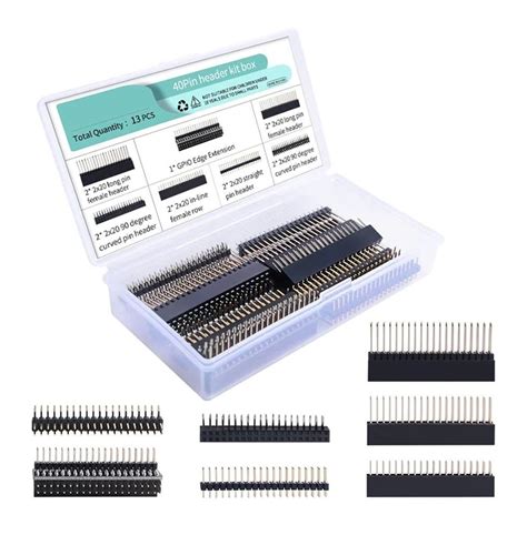 Pi X Pin Stacking Female Header Kit Micro Center