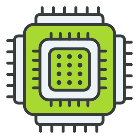 Chip Generic Color Lineal Color Icon