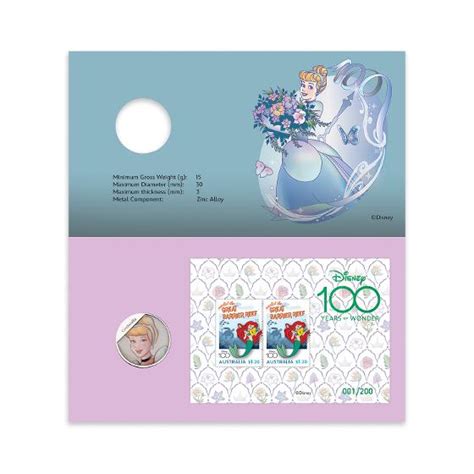 Disney Princess Limited Edition Medallion And Minisheet Collection
