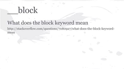 Objective C Block Ppt