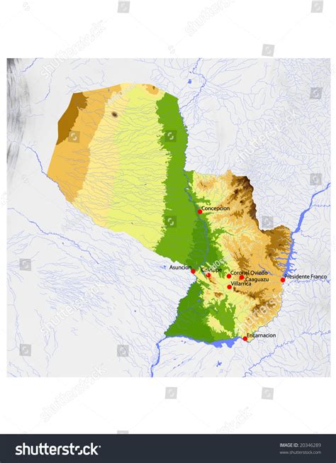 Physical Map Of Paraguay Ezilon Maps Vrogue Co