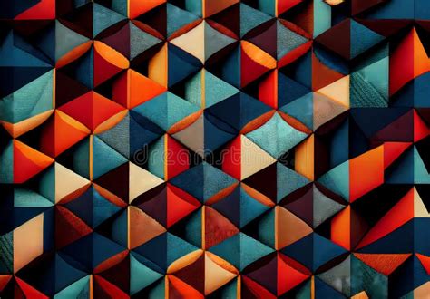 Texture Triangles On The Fabric Stock Illustration Illustration Of